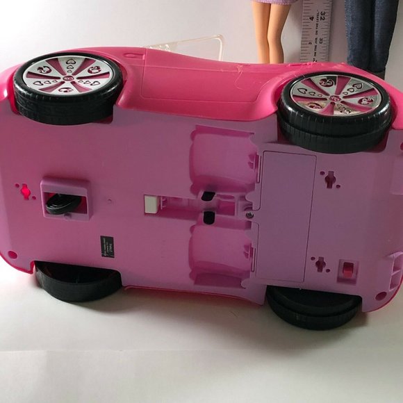 Mattel | Other | Mattel Barbie Pink Convertible Car 2 Barbie Dolls ...